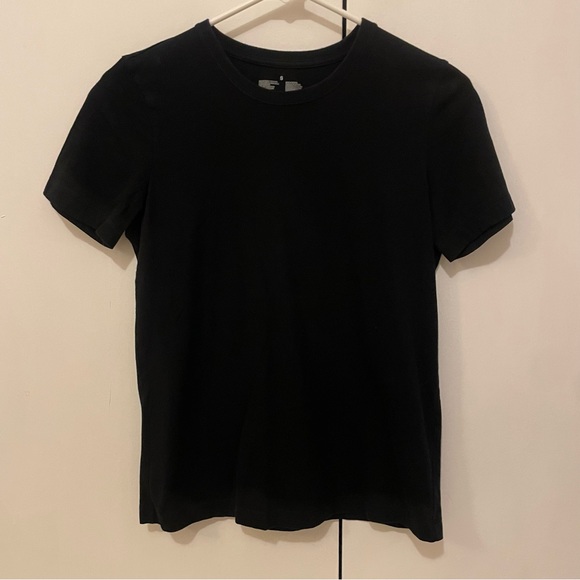Muji | Tops | Muji Basic Black Fitted Tshirt Goth Punk Alternative ...